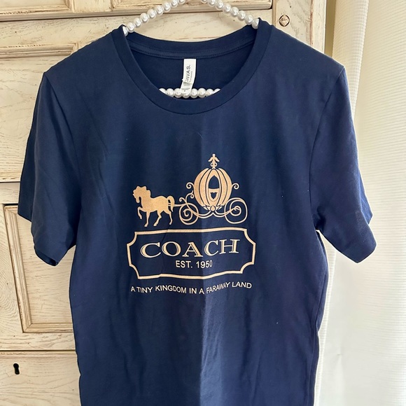 Bella Canvas | Tops | Custom Disney Coach Tee | Poshmark